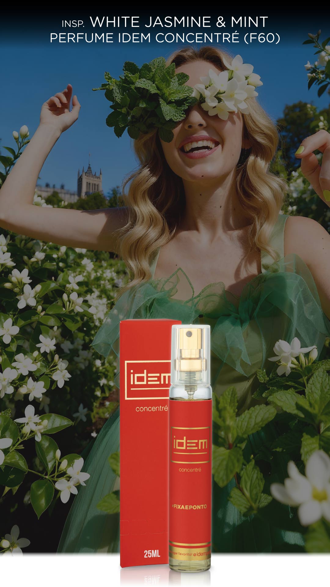 Inspirado no White Jasmine & Mint - Idem Concentré 25ml